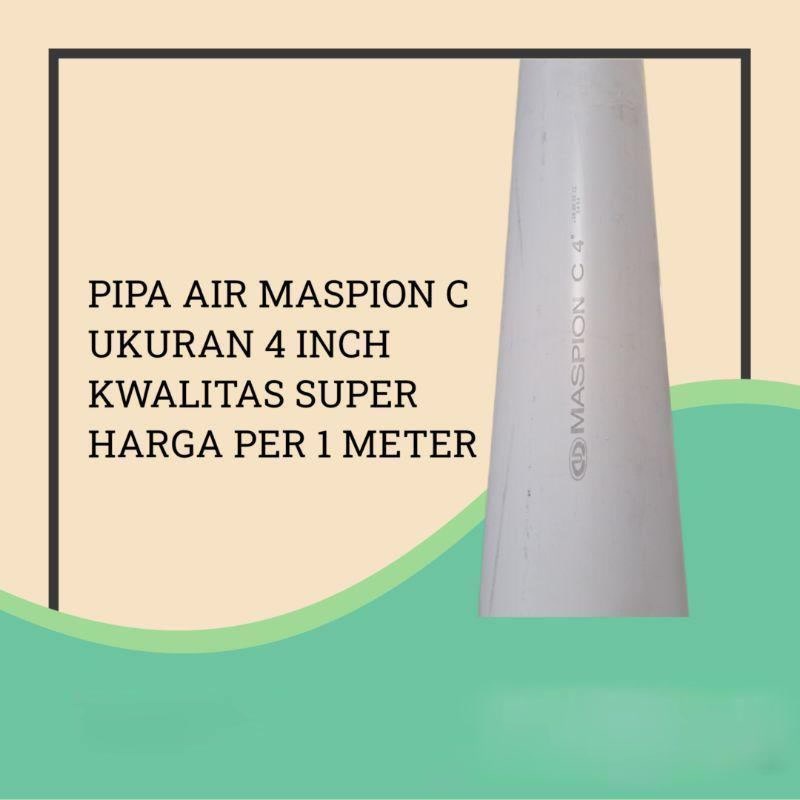 Jual MASPION PIPA PVC C 4" PIPA PARALON PRALON 4 INCH / PIPA AIR ...