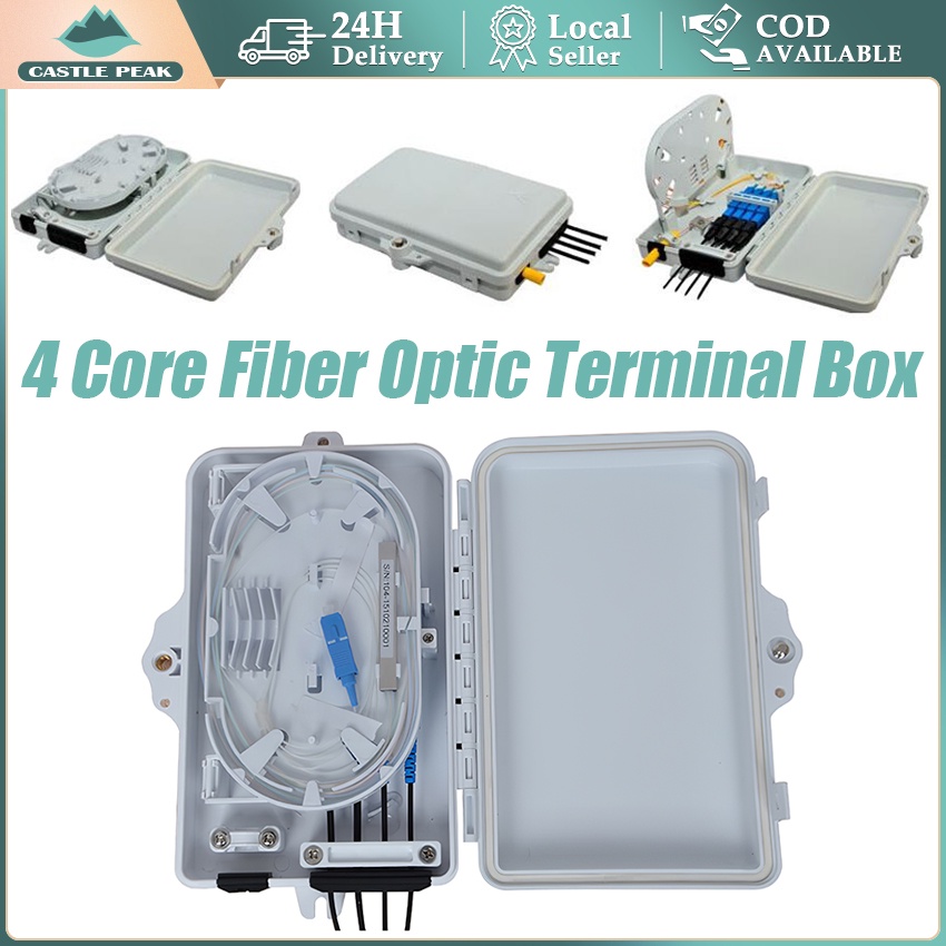 Jual odp 4 core lengkap pigtail SC UPC/roset 4 core lengkap pigtail dan ...