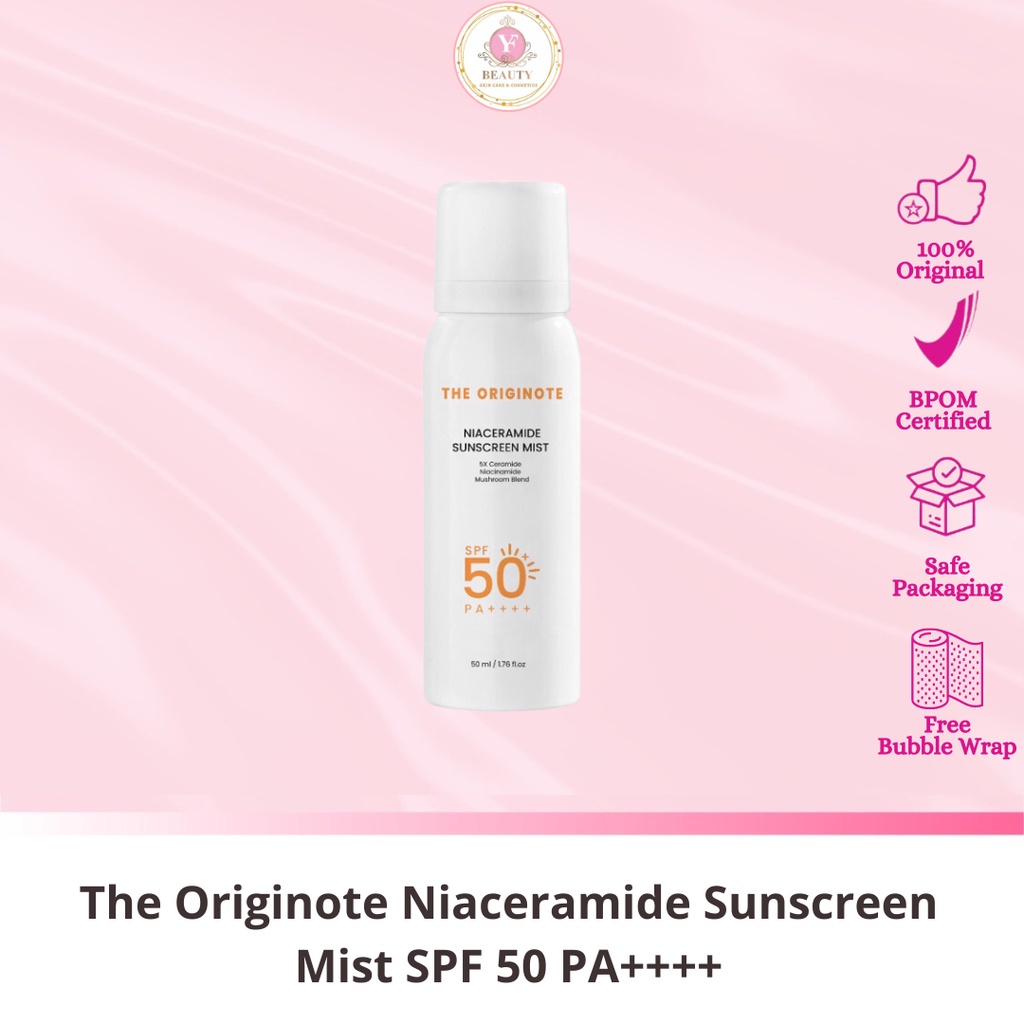 Jual YF BEAUTY The Originote Niaceramide Sunscreen Mist SPF 50 PA ...