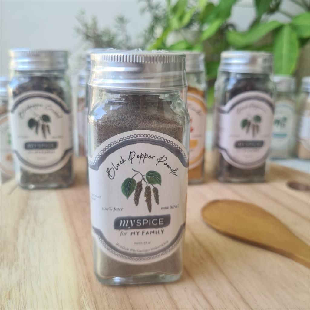 Jual MySPICE Lada Hitam Bubuk Merica 65g ( Black Pepper Powder ...