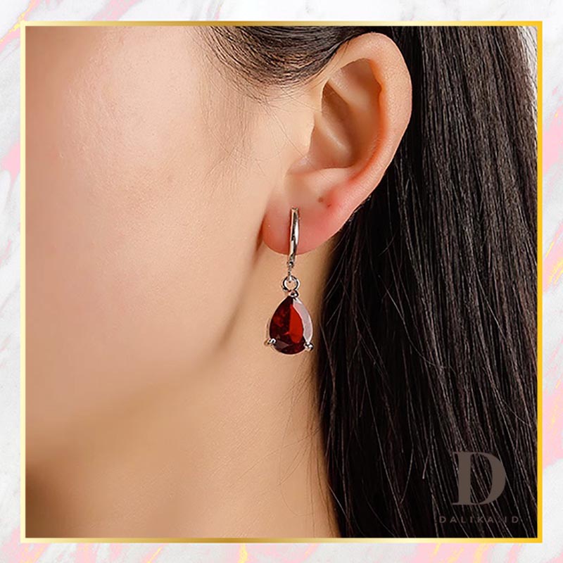 Jual Anting Tindik Kait Water Drop Permata Air Jatuh Simple Aksesoris ...