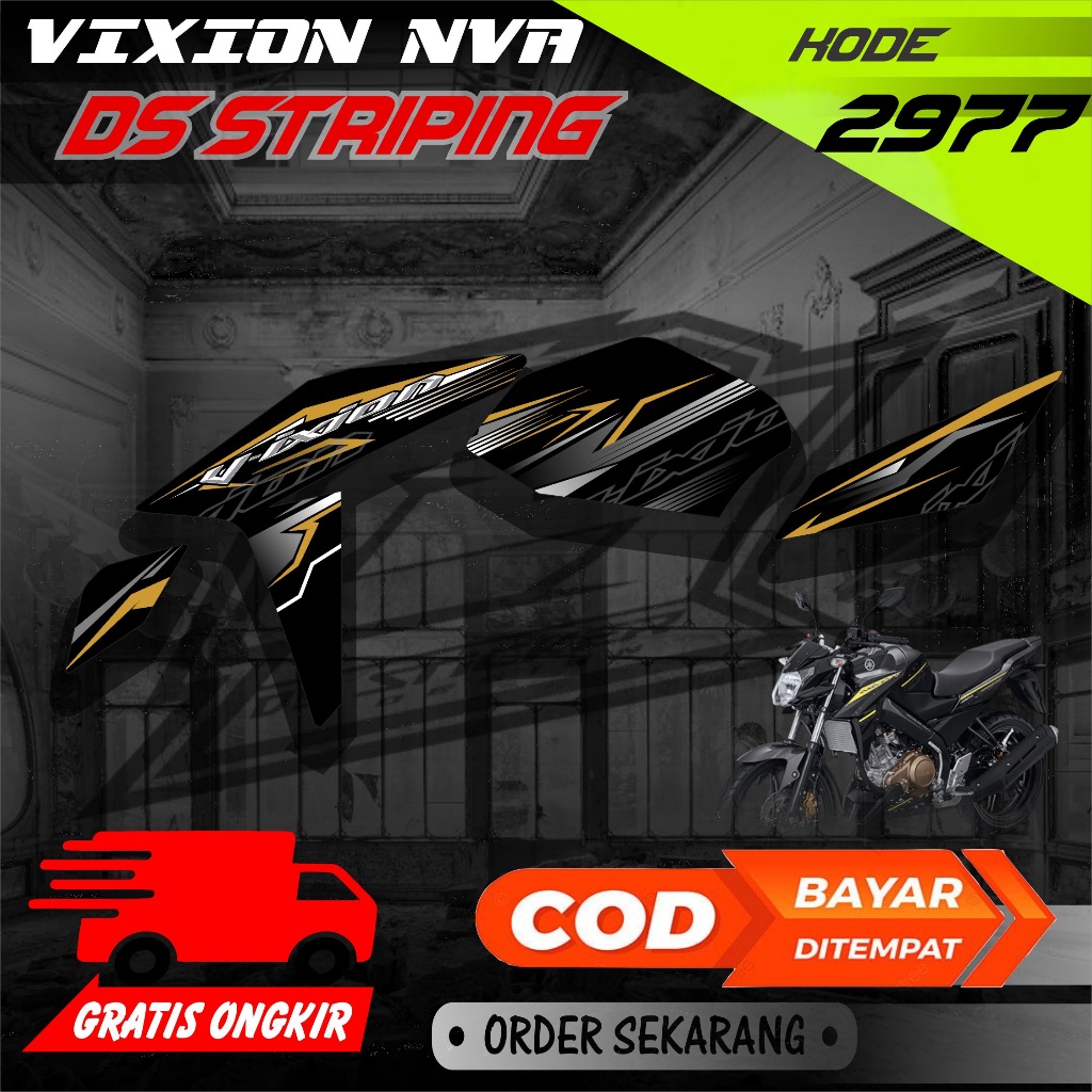 Jual 2977 Sticker Striping Motor YAMAHA VIXION NVA List Variasi Garis Minimalis KEKINIAN ...