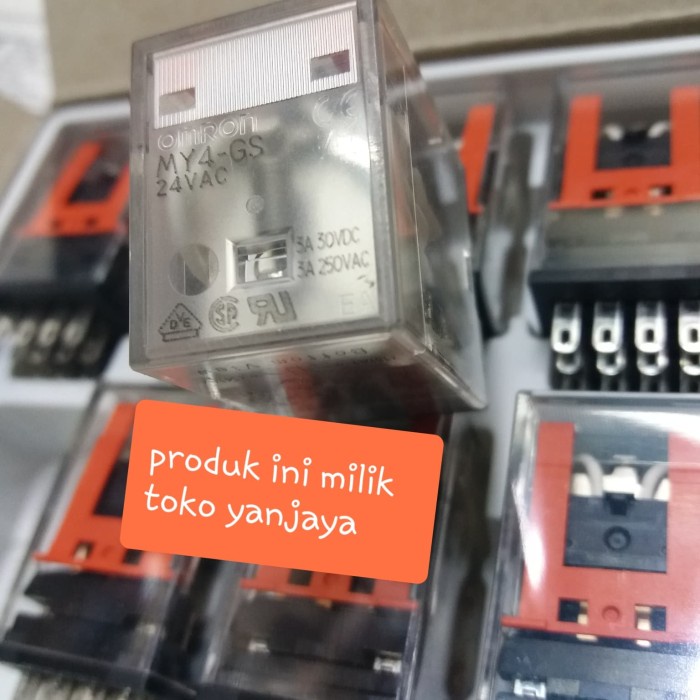 Jual relay omron my4 gs 24vac original/omron my4 gs 24vac/MY4-GS Termurah | Shopee Indonesia