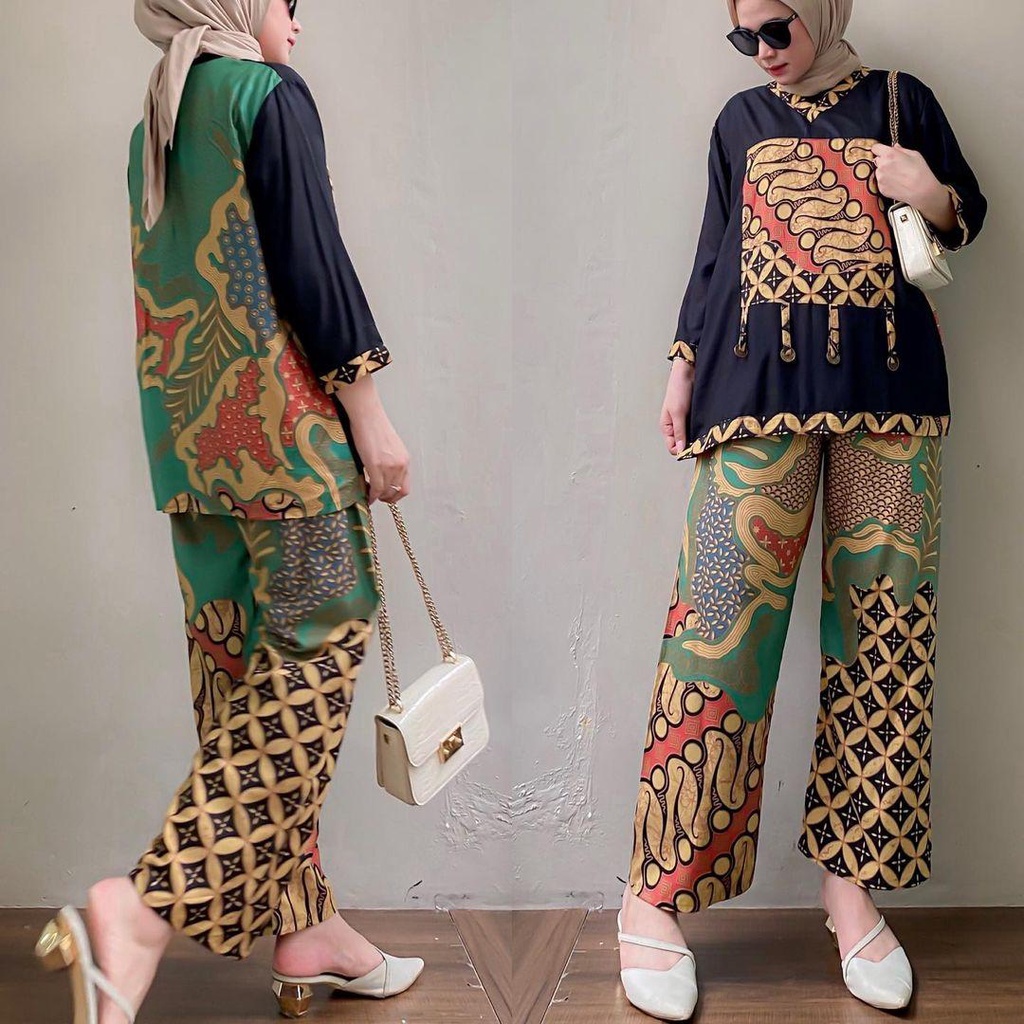 Jual Emilia Set One Set Rayon Kombinasi | Shopee Indonesia