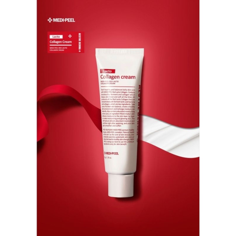 Jual Medipeel Red Lacto Collagen Cream Medi-Peel Korea | Shopee Indonesia