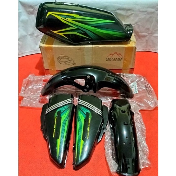 Jual Tangki Set Spakbor Box Aki Motor Yamaha Rx King Tahun 2005 Hijau ...