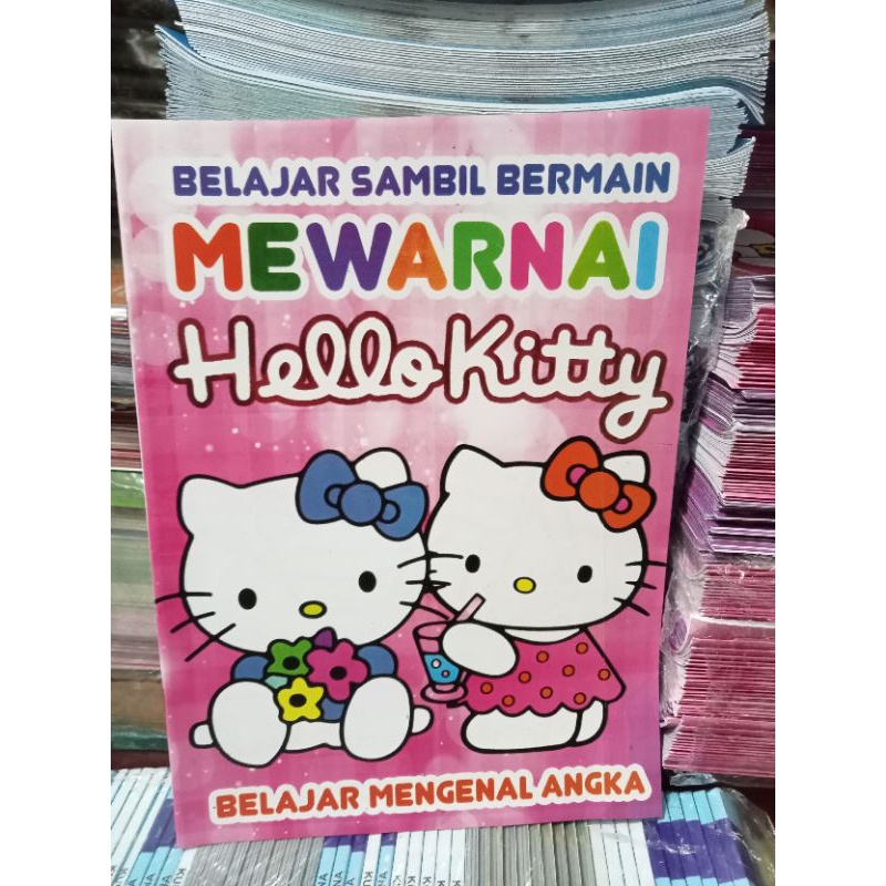 Jual Buku Mewarnai Hello Kitty Buku Anak Belajar Sambil Menulis ...