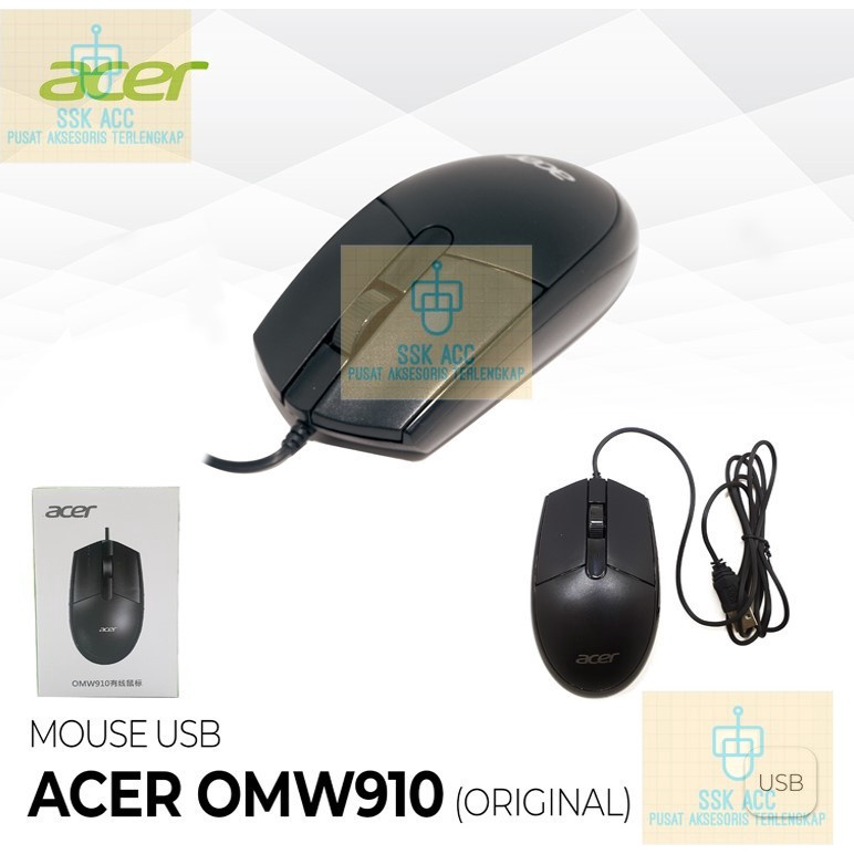 Jual Mouse Wireless USB Mouse Acer Optical USB OMW910 Original | Mouse ...