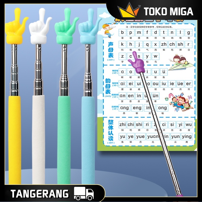 Jual Extendable Pointer Teleskopik Bentuk Jari Tongkat Penunjuk ...