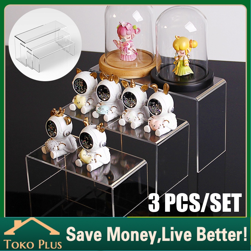 Jual 3PCS Akrilik Rak Display Pajangan Action Figure Tas Etalase ...