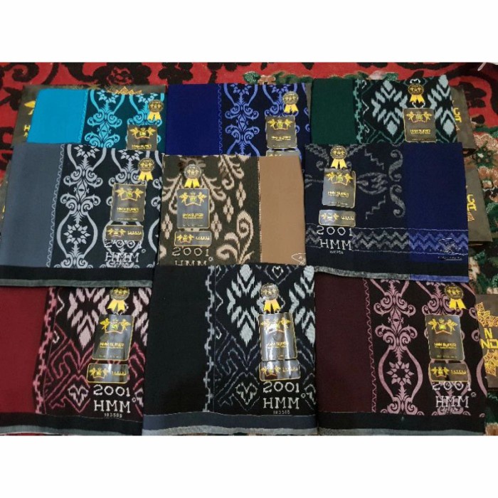 Jual Kain sarung HMM polos warna tumpal/ surung samarinda sarungnya ...