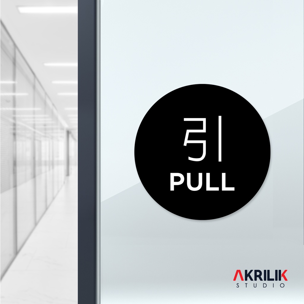 Jual Sign Board Akrilik Pintu Push Pull Kanji Jepang Sign Door Japan ...