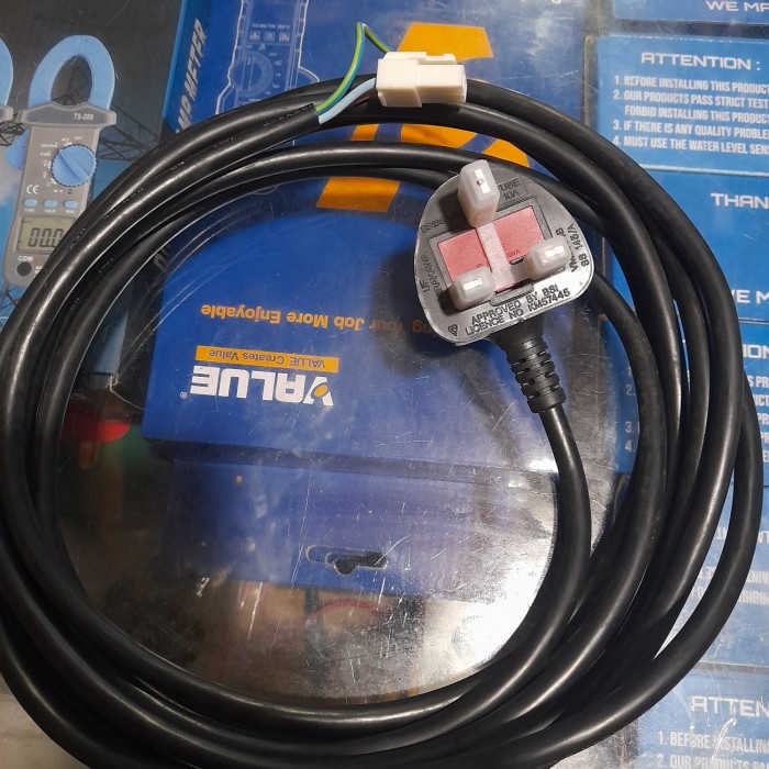 Jual kabel colok kulkas kaki 3 kabel power panjang 4 meter 10 amper ...