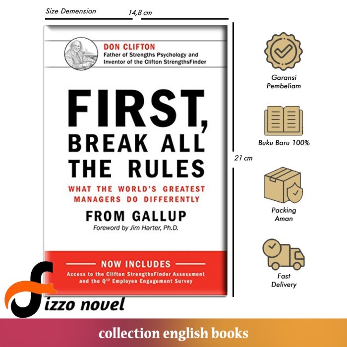 Jual First, Break All The Rules - Gallup (English) | Shopee Indonesia