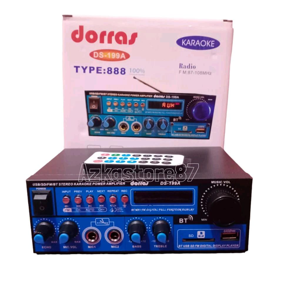 Jual amplifier dorras 199A 600watt amplifier bluetooth karaoke super ...