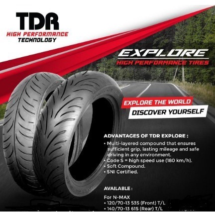 Jual Ban TDR Tubeless Ukuran 140/70 Ring 13 | Shopee Indonesia