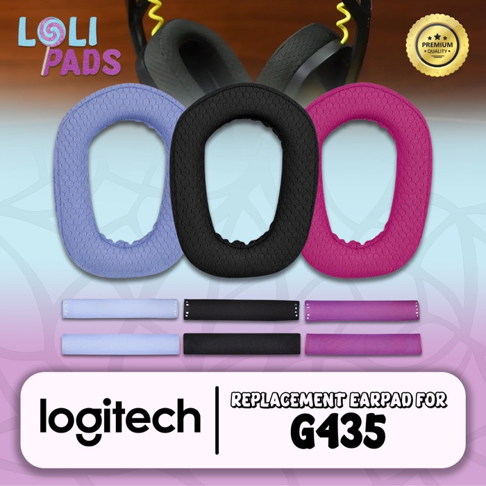 Jual Busa Earpad Ear Cushion Logitech G435 Wireless Ultra-light Foam ...