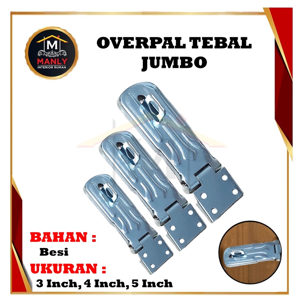 Jual Overval Lengkung / Cantolan Gembok / Tempat Gembok Pintu 3inch ...