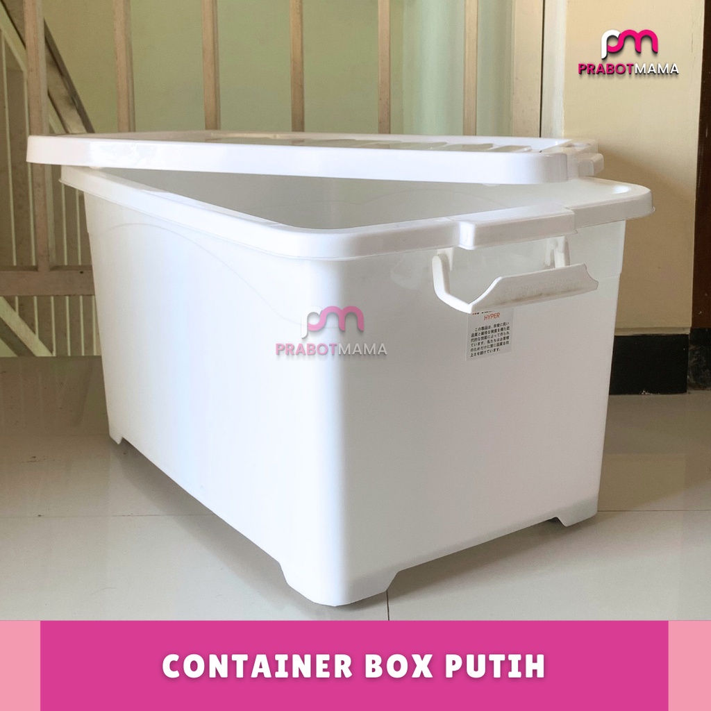 Jual Container Full Putih 60L - Prabotmama / Box Roda / Kotak ...