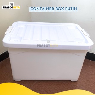 Jual Container Full Putih 60L / Box Roda / Kotak penyimpanan besar ...