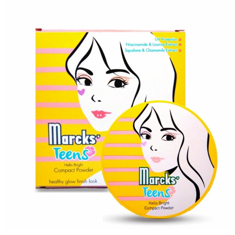 Jual Marcks Teens Compact Powder 12g (kemasan baru) | Shopee Indonesia