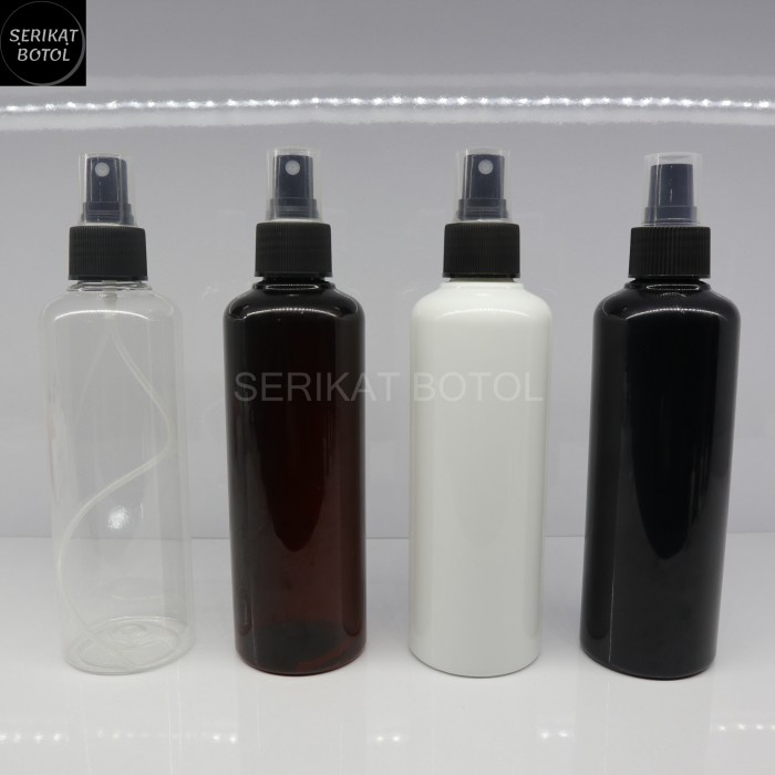 Jual BOTOL BR 250ML TUTUP SPRAY HITAM NECK24 - Putih | Shopee Indonesia