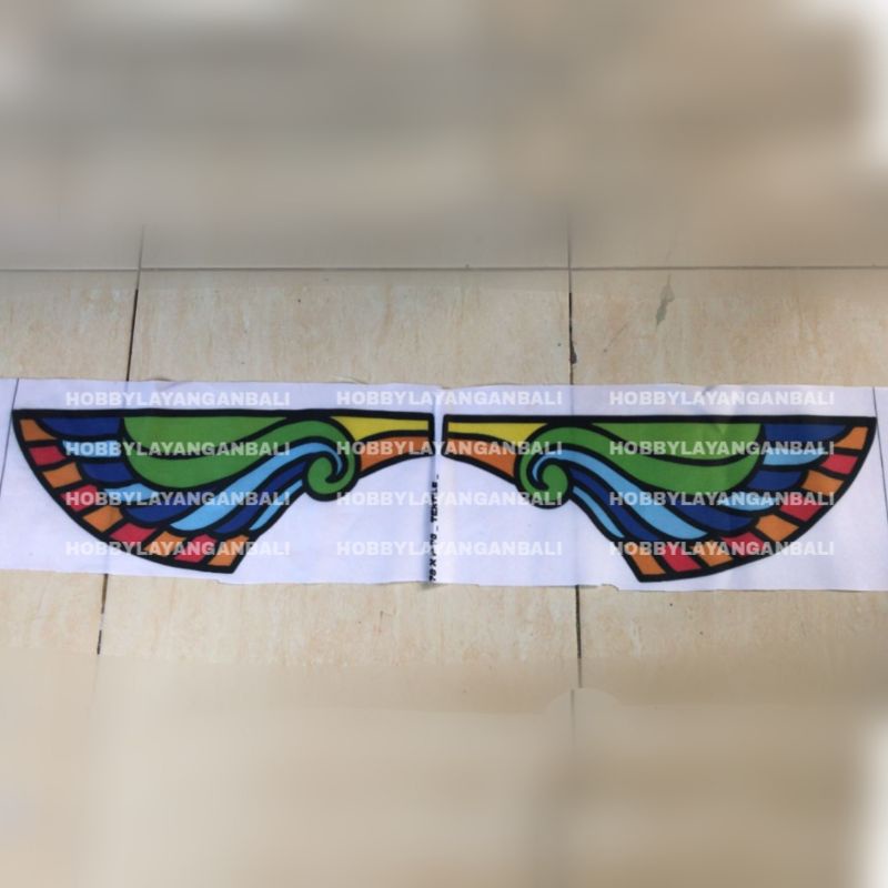 Jual kain katir layangan naga motif digital print sampul sayap DM 20 30 ...