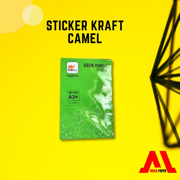 Jual Kraft Sticker CAMEL | Sticker KRAFT Laser A3+ | Shopee Indonesia