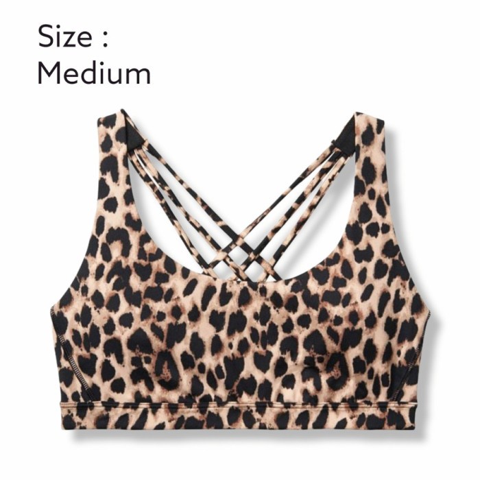Jual Victoria's Secret Strappy Back Sport Bra - Classic Leopard Print ...