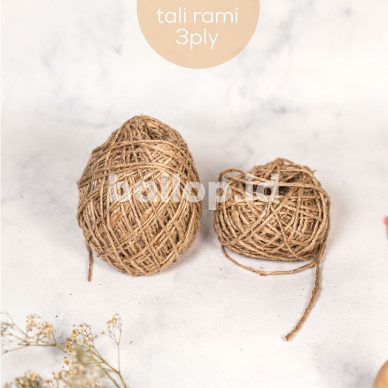 Jual [50M] Tali Rami 2 3 PLY Rustic Pita Goni Hang Tag Kartu Kotak ...