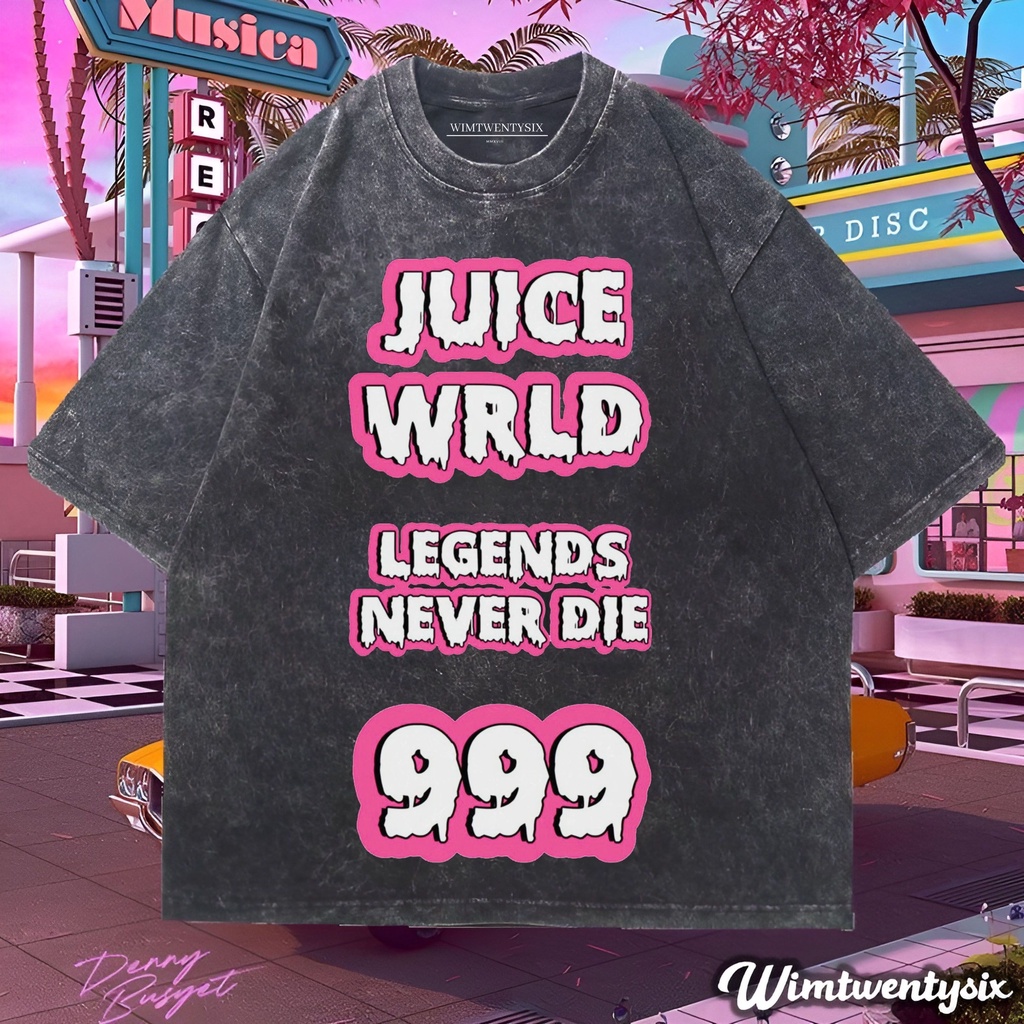 Jual Wimtwentysix “juice wrld legends never die 999” kaos oversized ...