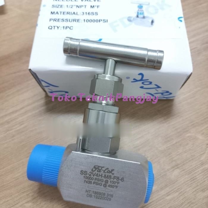 Jual Needle Valve 1/2 inch Class 10000 SS 316 / Male to Female | Shopee ...