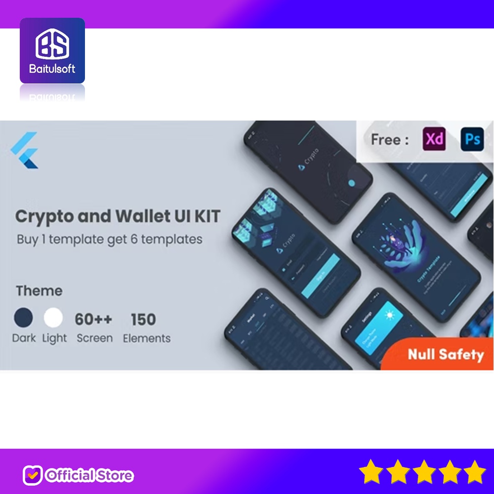 Jual Source Code Aplikasi Crypto App Flutter Cryptocurrency App Trade
