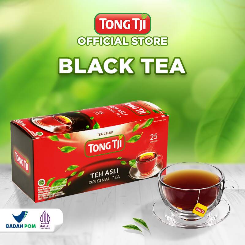 Jual Tong Tji Black Tea / Teh Hitam non Amplop 25s, Teh Celup per Pack ...