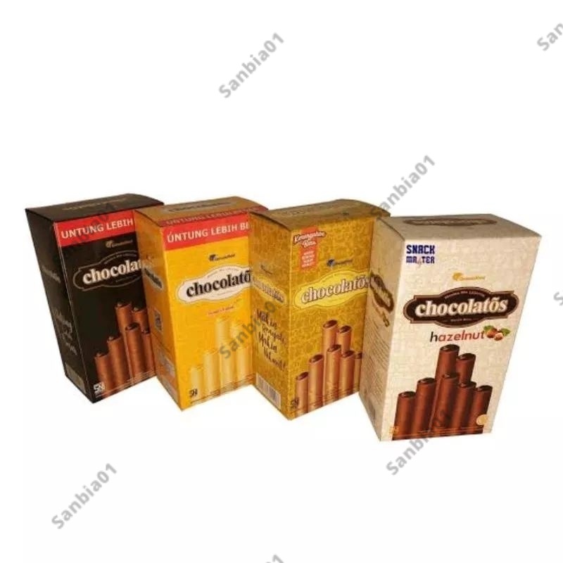 Jual Chocolatos Wafer Roll Grande Dark Chocolate Sweet Cheese Hazelnut ...