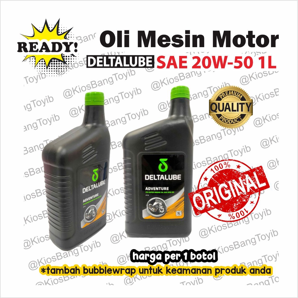 Jual Oli Mesin Motor DELTALUBE ADVENTURE 731 Ori SAE 20w-50 (1Liter ...