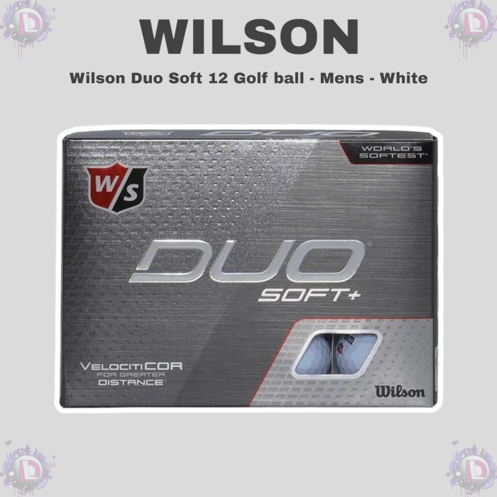 Jual Wilson Duo Soft 12 Golf ball - Mens - White ORIGINAL | Shopee ...