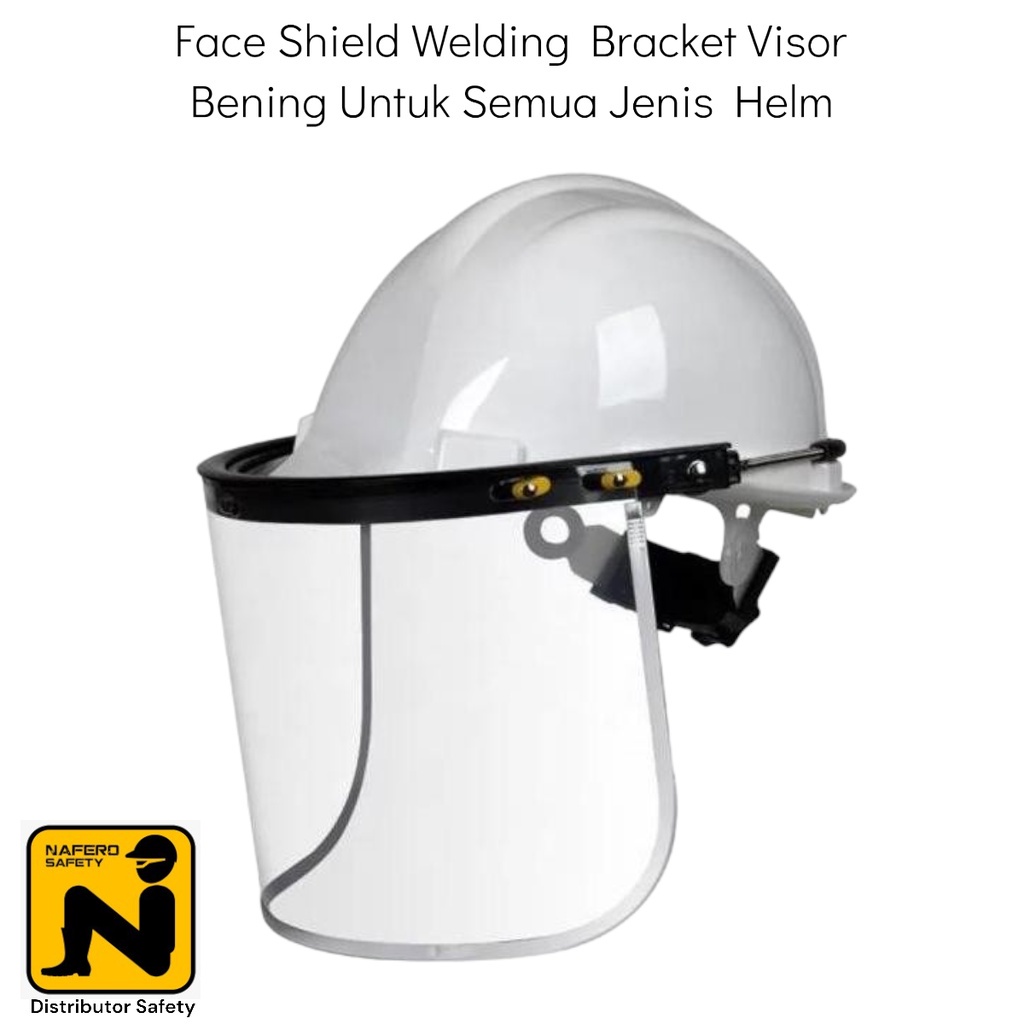 Jual Visor untuk Helm Proyek Tipe Clear Bening Adjustment Face Shield ...