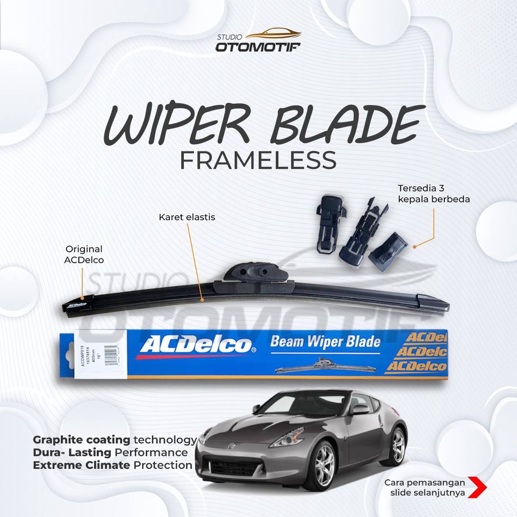 Jual Wiper NISSAN 370Z FAIRLADY 2012-2020 Acdelco Beam Frameless ...