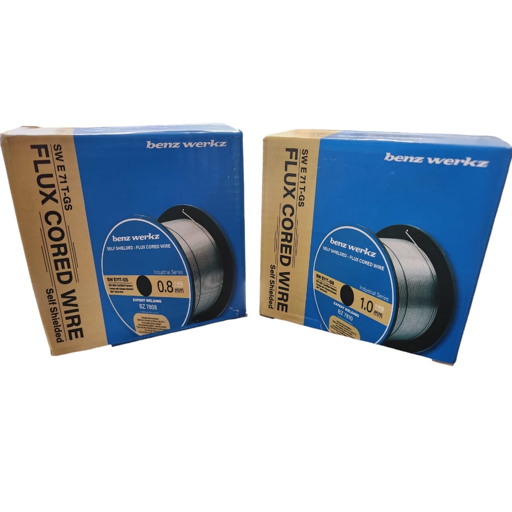 Jual BENZ Kawat Las MIG E71T-GS 0.8mm 1mm 1Kg / Flux Core Wire Gasless Kawat Las Tanpa Gas CO2 ...