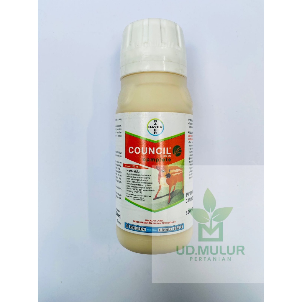 Jual Herbisida UNTUK Padi pra tumbuh COUNCIL COMPLETE 100 ml Dr BAYER ...