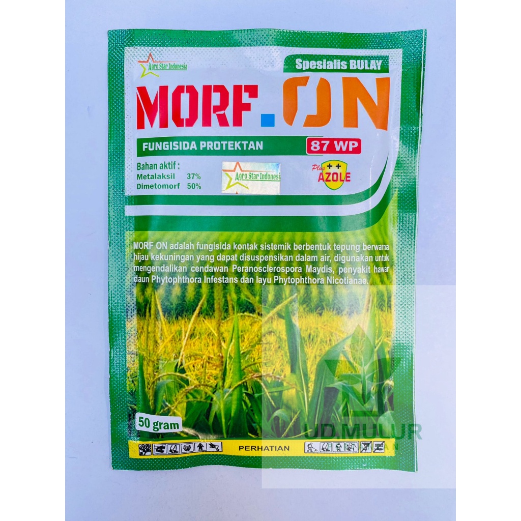 Jual Fungisida protektan MORF ON 87WP spesialis bulay jagung isi 50gr ...