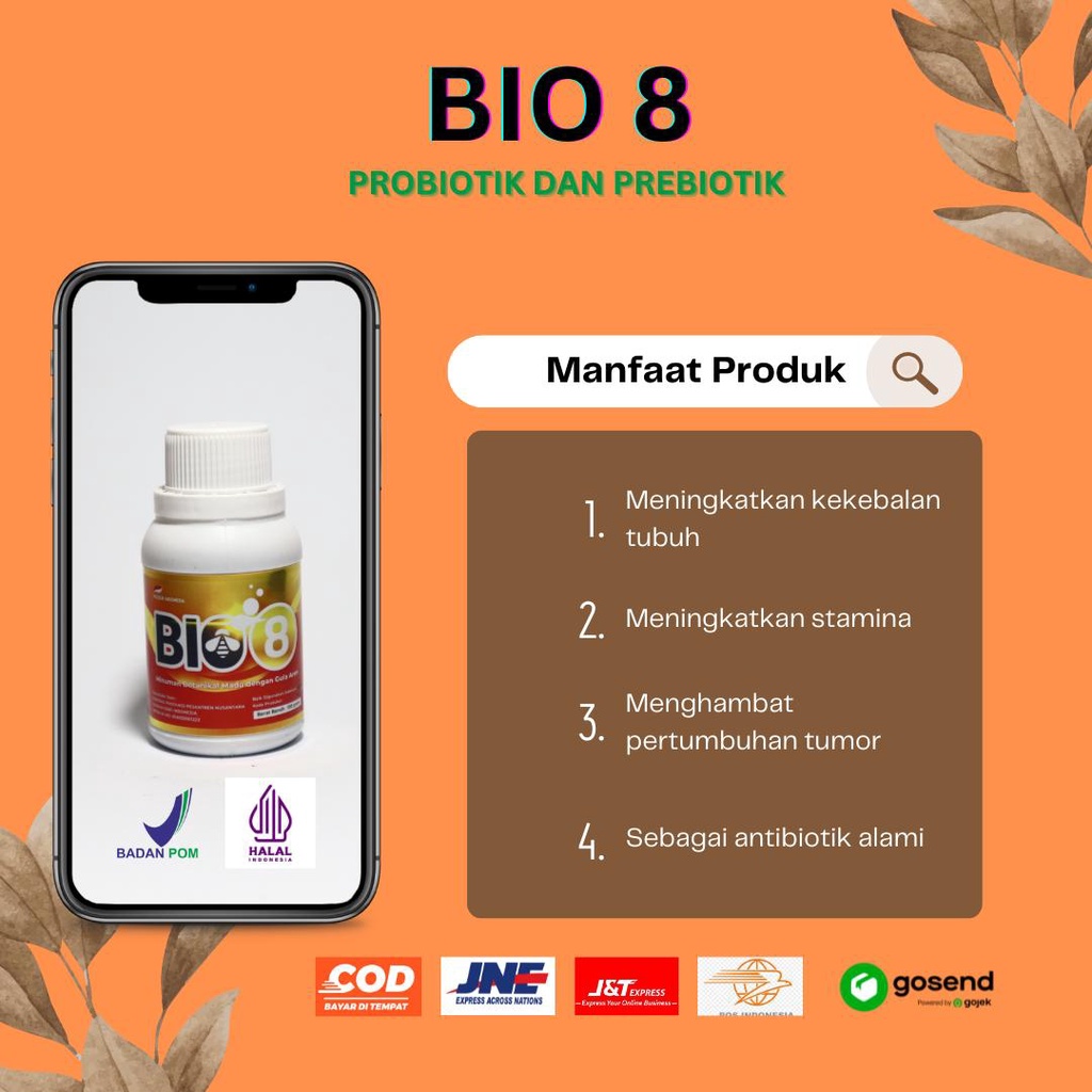 Jual Bio 8 Probiotik dan Prebiotik Imun Tubuh Kekebalan Tubuh Dewasa ...