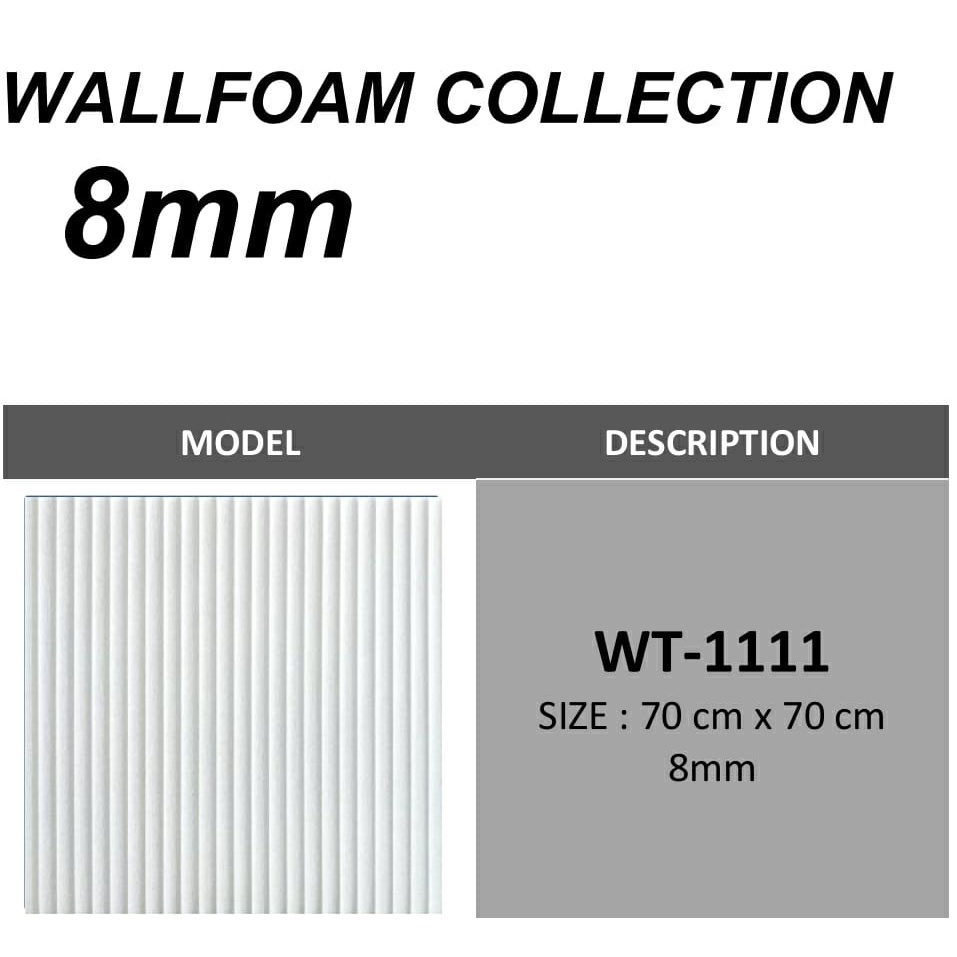 Jual DH WALLPAPER DINDING PANEL PUTIH 8 MM TEBAL | Shopee Indonesia