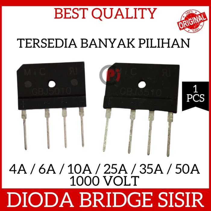 Jual Original Dioda Bridge Diode Model Sisir Penyearah 6A 10A 25A 35A ...