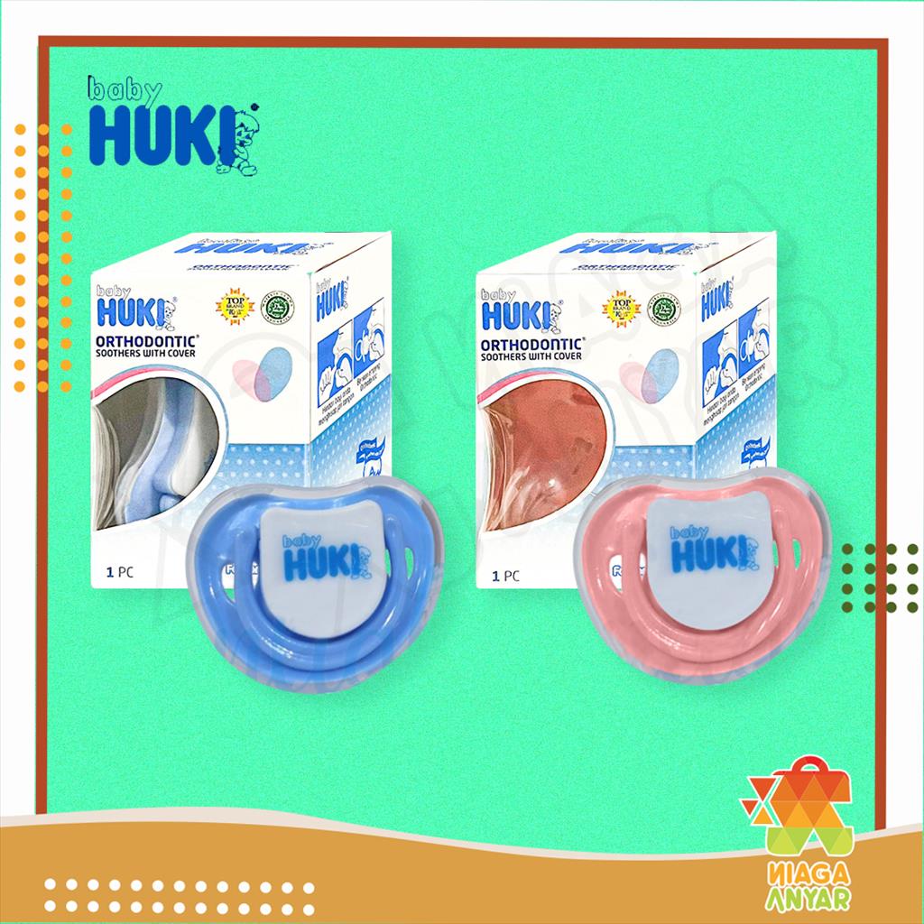 Jual NAS HUKI Baby Empeng Bayi Orthodontic Soothers With Cover / Mpeng ...
