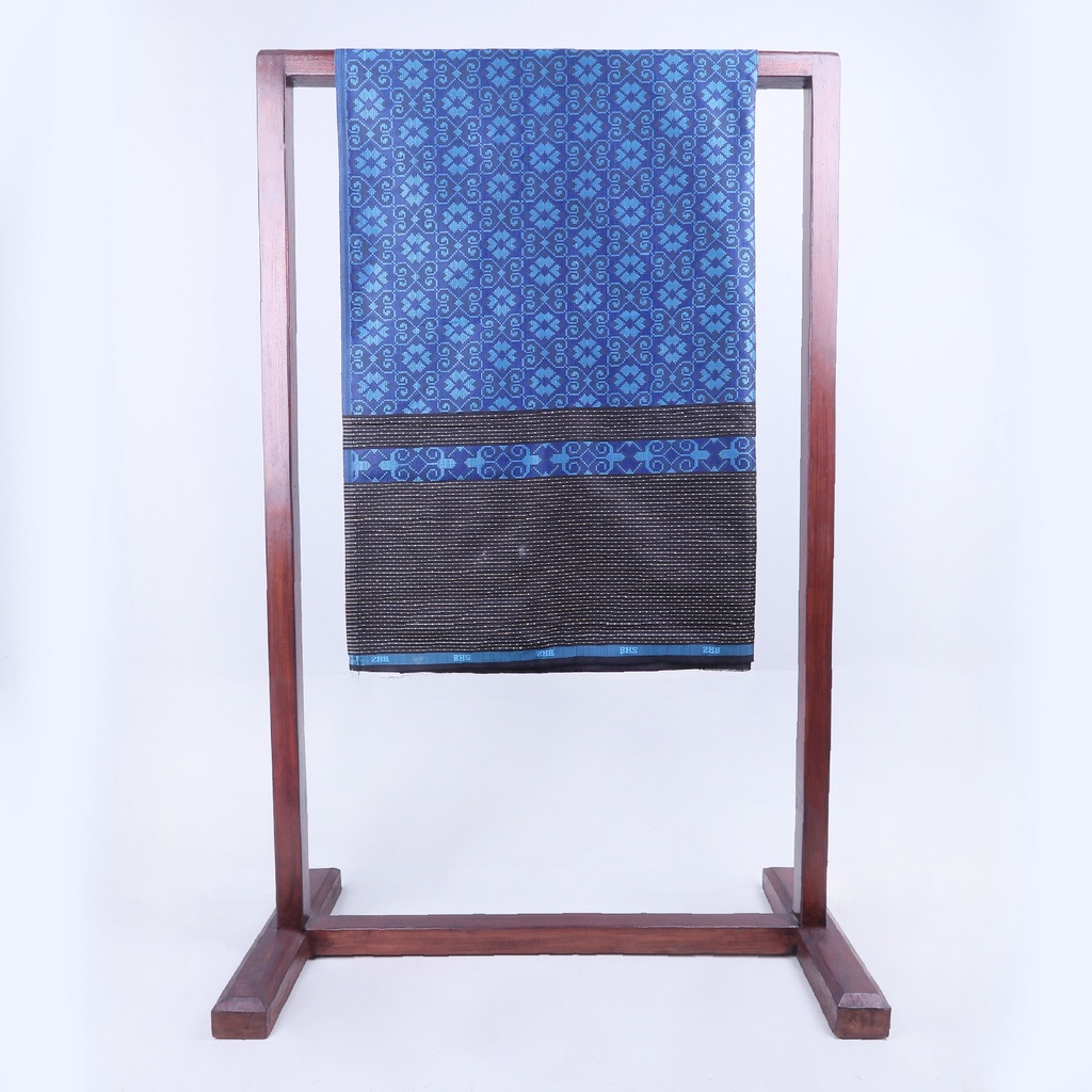 Jual Kain Batik BHS Excellent Motif Jacquard Warna Biru Hitam 02 ...