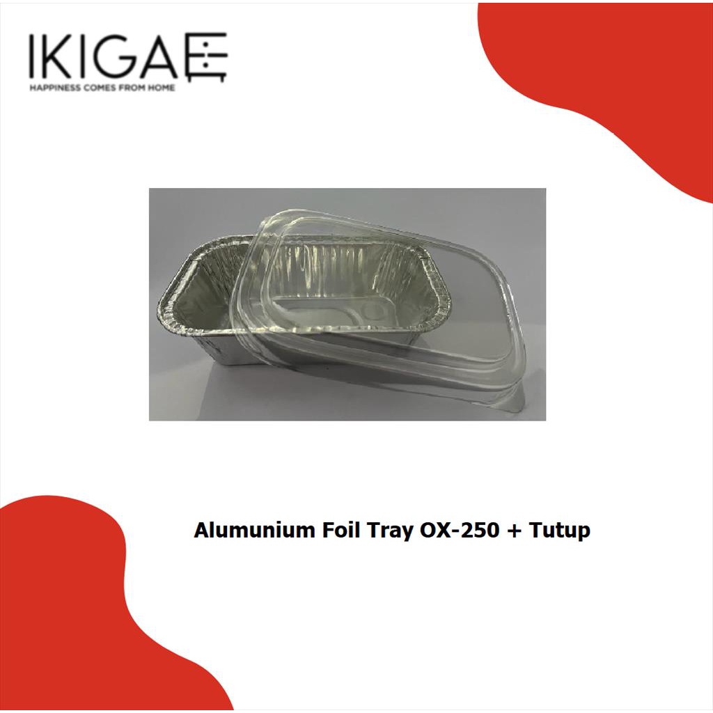 Jual ALUMUNIUM FOIL / ALUMUNIUM TRAY / LOYANG ALUM OX 250 ISI 10 PCS | Shopee Indonesia