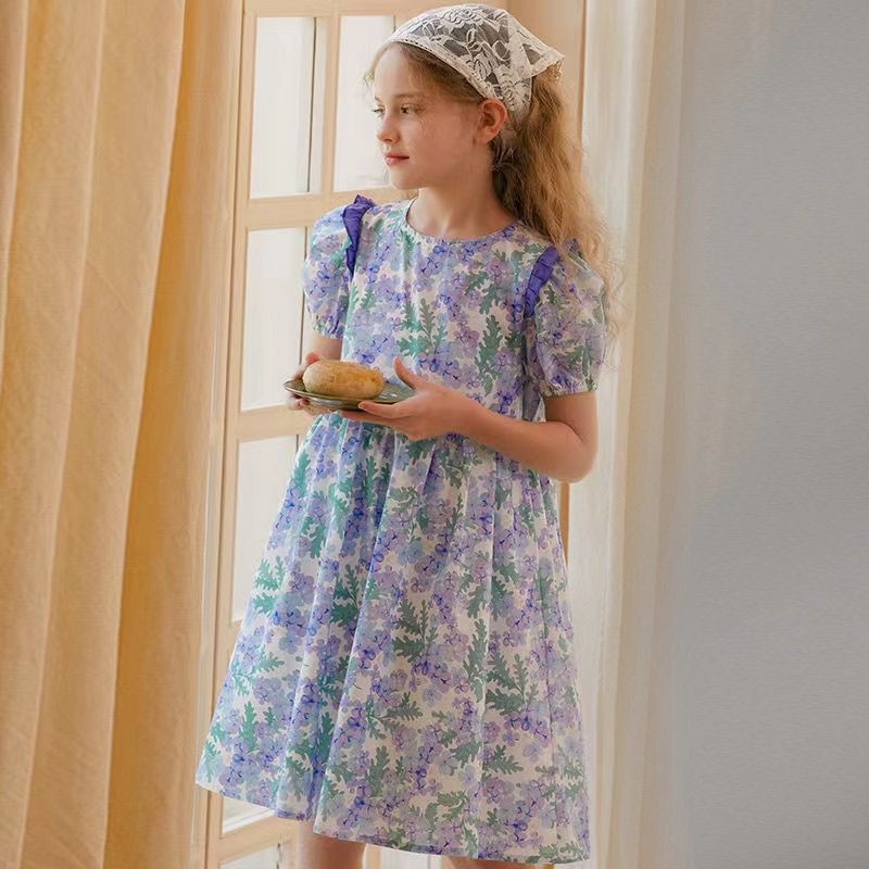 Jual Terbaru Dress Bunga Anak Cewe Manis Gaun Bunga Anak Perempuan Gaun ...