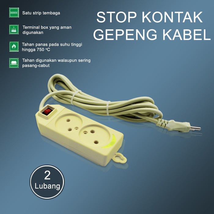 Jual Stop Kontak Kabel 2/3/4/5 Lubang 3 Meter Stop Kontak Listrik | Shopee Indonesia